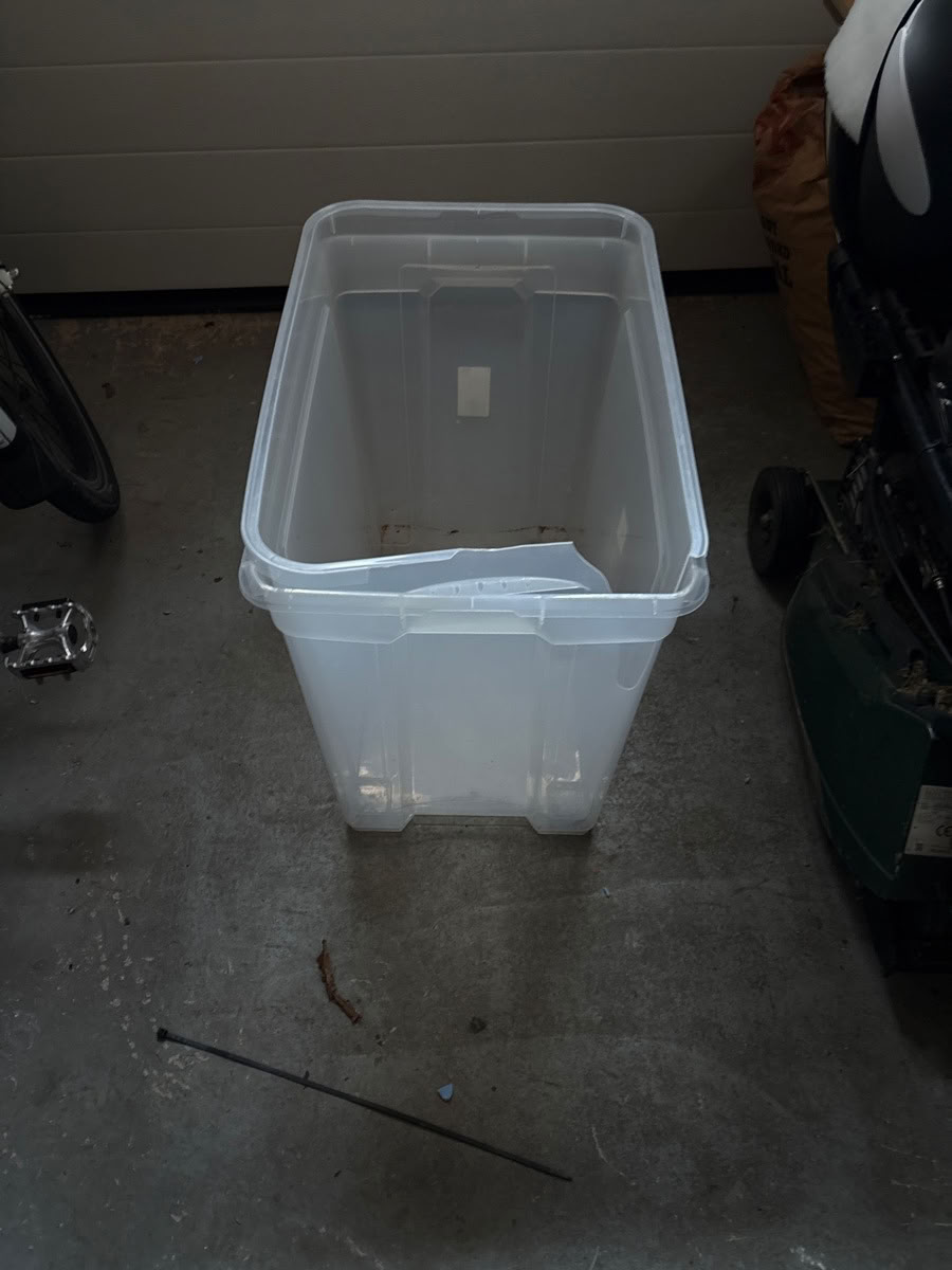 Free: Large plastic box no lid (CW2 6) - Crewe and Nantwich Freegle