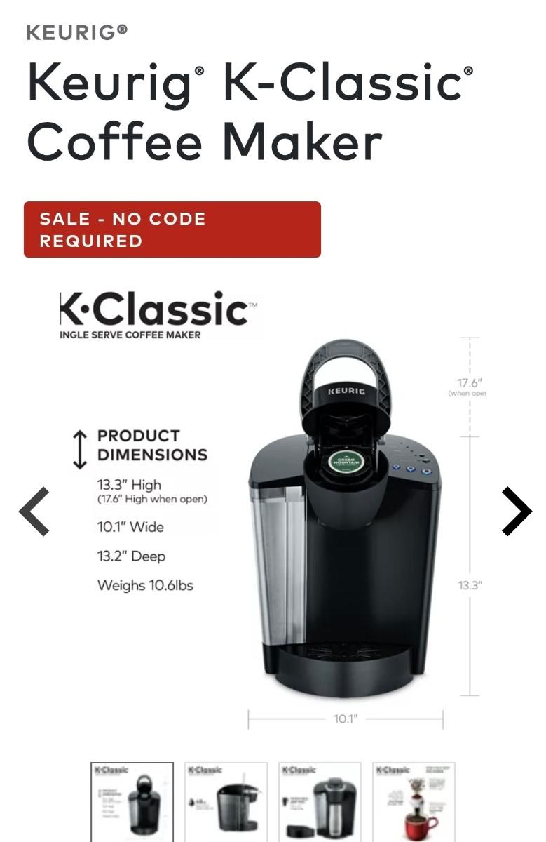 Free: Keurig K-Classic Coffee Maker (Southwest Center City)