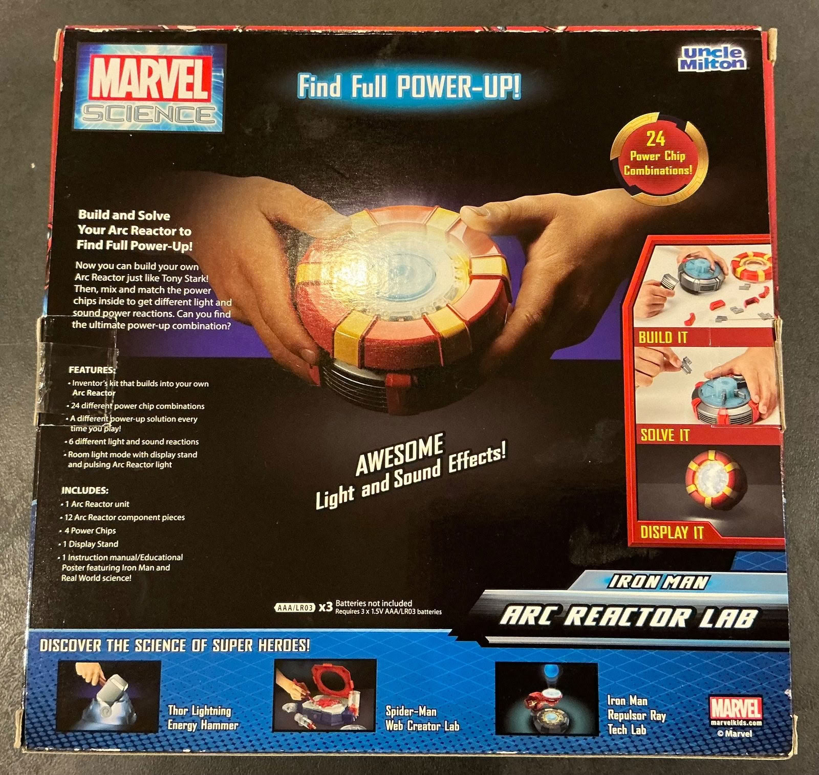 Free: Uncle Milton Marvel Science Iron Man Arc Reactor Lab (New Malden ...