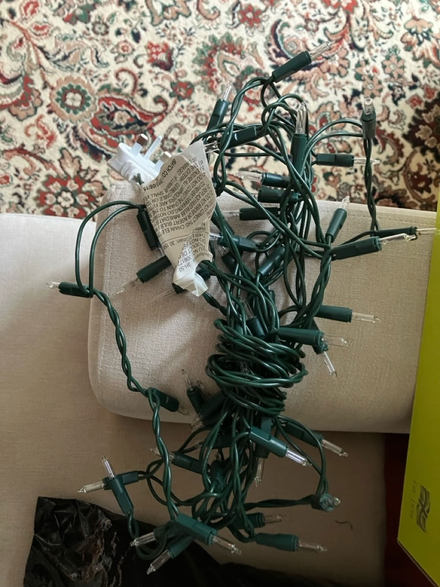 Free: Christmas tree lights (Harlow CM18 staple tye)