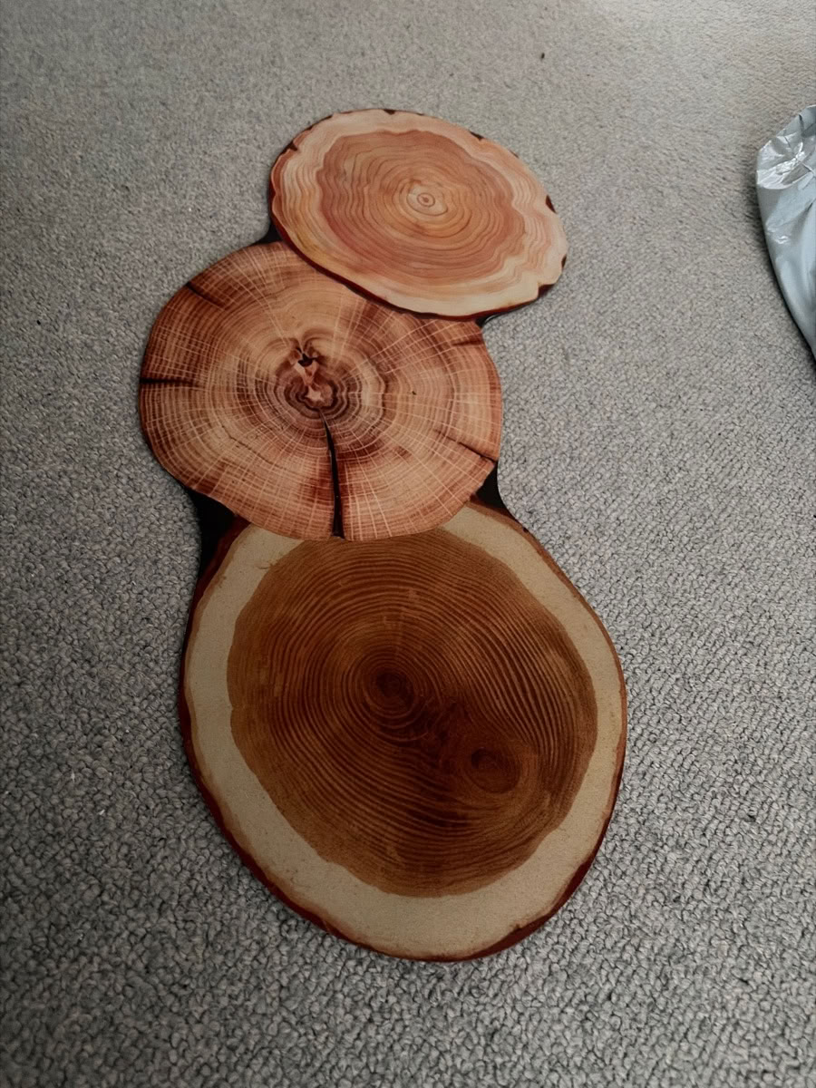 Free: Curved wood grain mat (TR1)